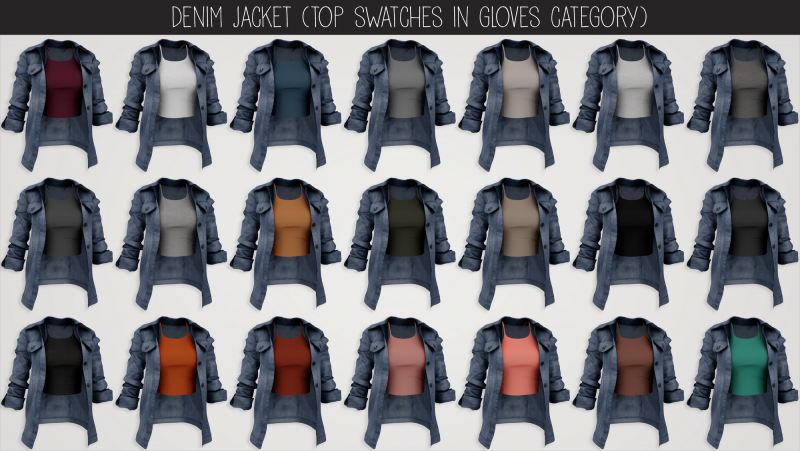 Elliesimple Denim Jacket The Sims 4 Download Simsdom Ru Sims 4