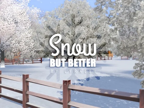 Snow but better! - Snow replacement mod - Sims 3 CC - SimsFinds