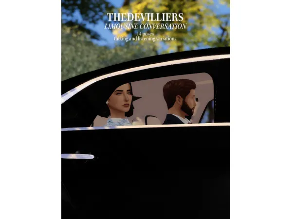 THEDEVILLIERS — limousine conversation - Sims 4 CC - SimsFinds